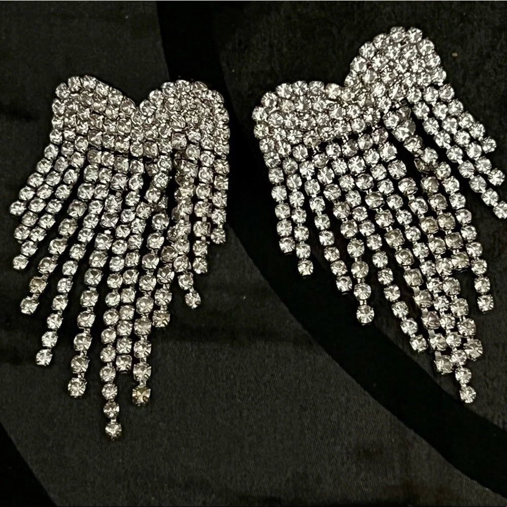 Jewelry | Sparkly Sexy Elegant Long Hoops Earrings To Call The ...